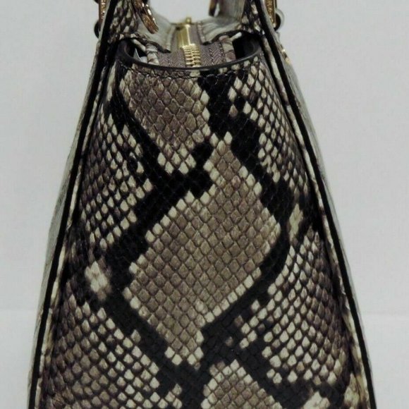 Michael Kors | Bags | Michael Kors Selma Natural Snake Tan Chevron ...